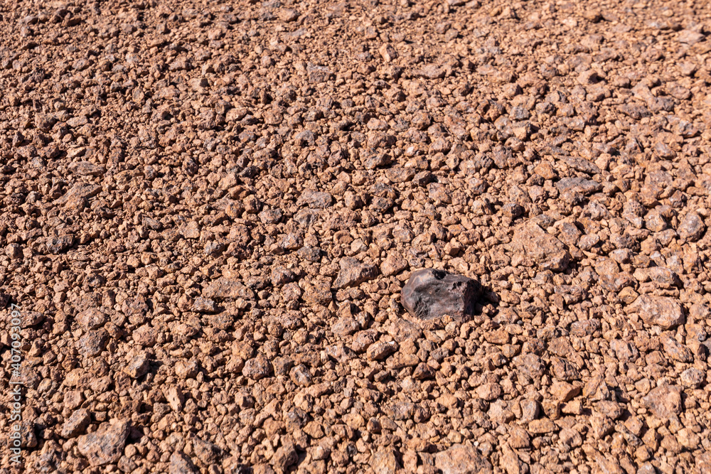 Chondrite Meteorite, a piece of rock formed in outer space in the early ...