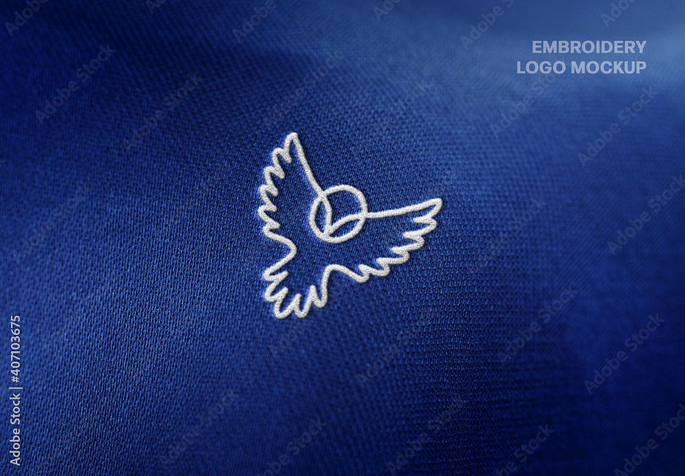 Embroidered Logo Mockup Stock Template | Adobe Stock