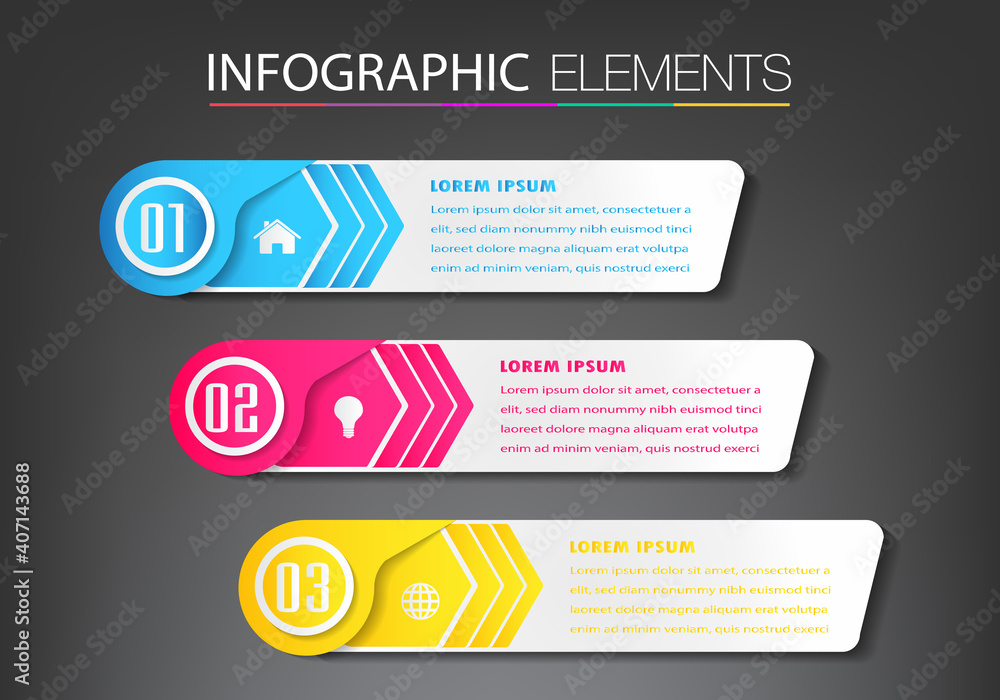 modern text box template, banner Infographics Stock Vector | Adobe Stock