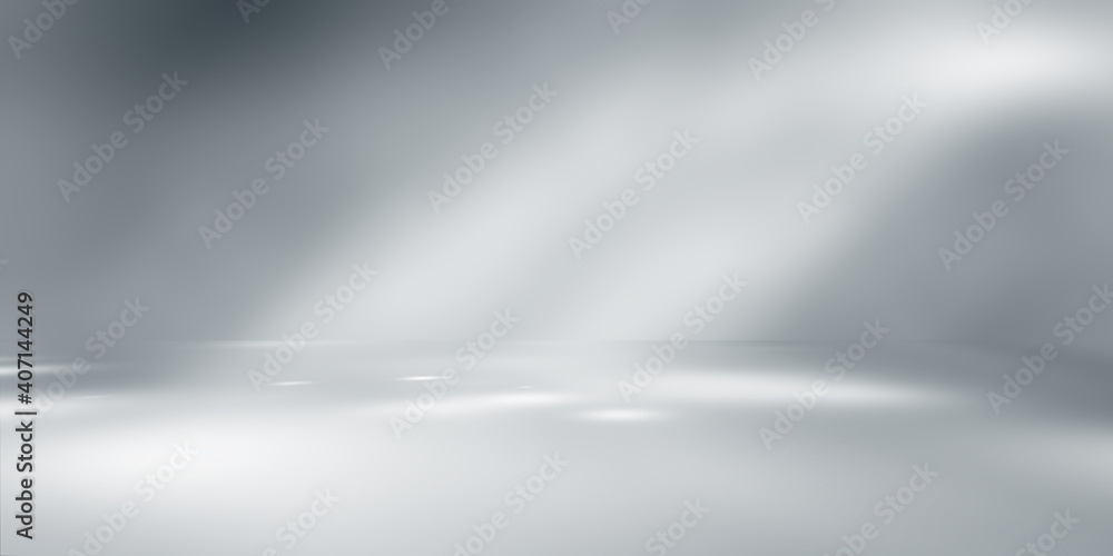 soft gray studio room background, grey floor backdrop with spotlight ...