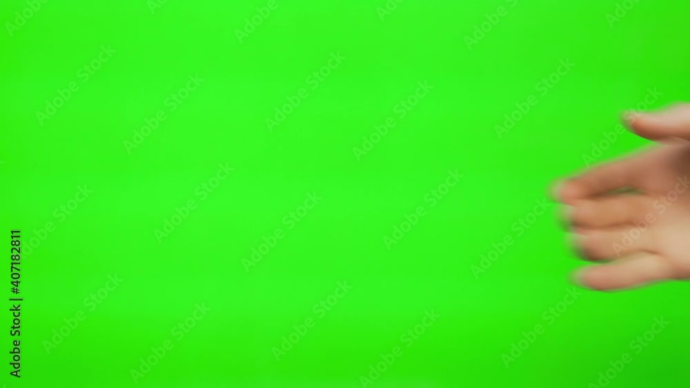 A Handshake on a Green Background, Green Screen, Alpha Channel, Chroma ...