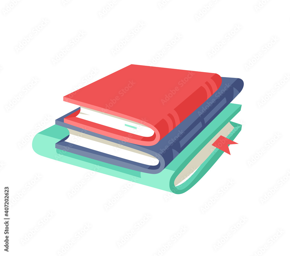 Cartoon drawing book for Student. Hand drawn school object. Actual ...