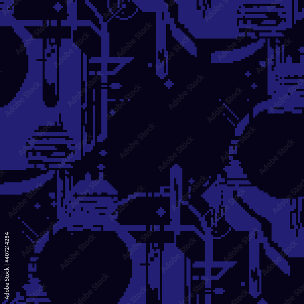 Pixel technology background. Pixel art 8 bit. Stock Vector | Adobe Stock