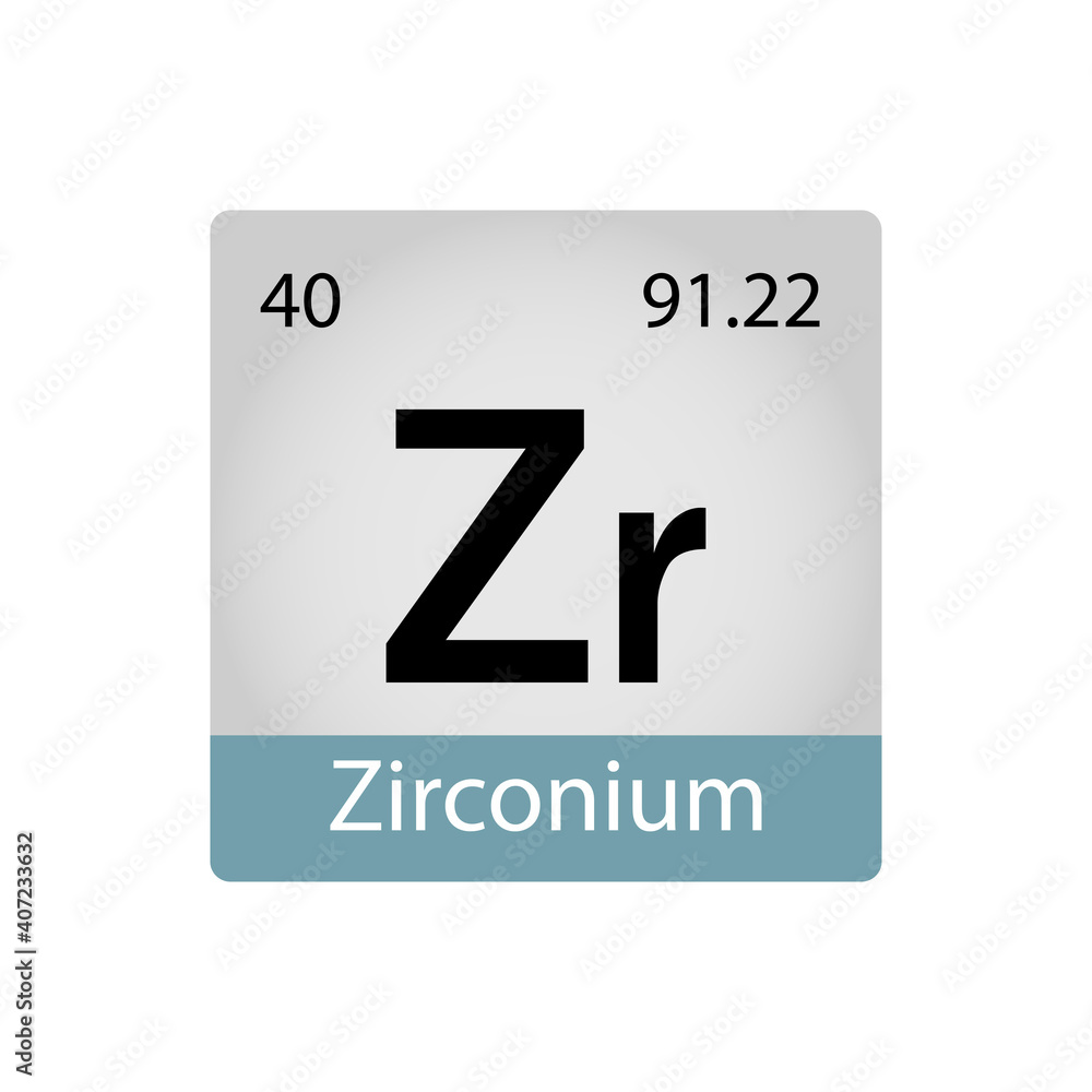 40 chemistry element. Zirconium element periodic table. Chemistry ...