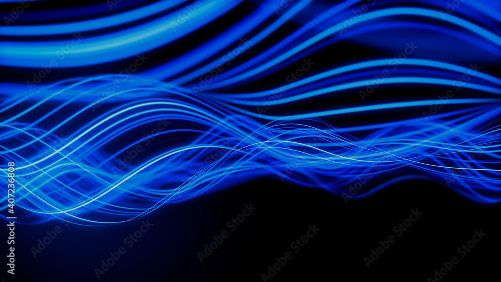 Sound Wave Vizualisation concept. Music audio frequencies represented ...