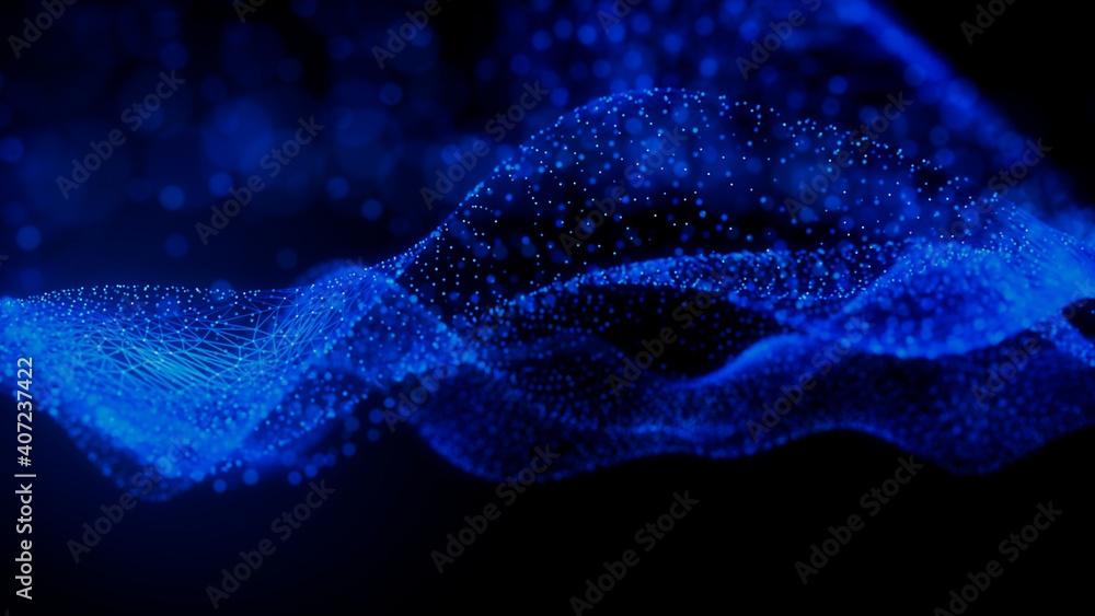 Sound Wave Vizualisation concept. Music audio frequencies represented ...