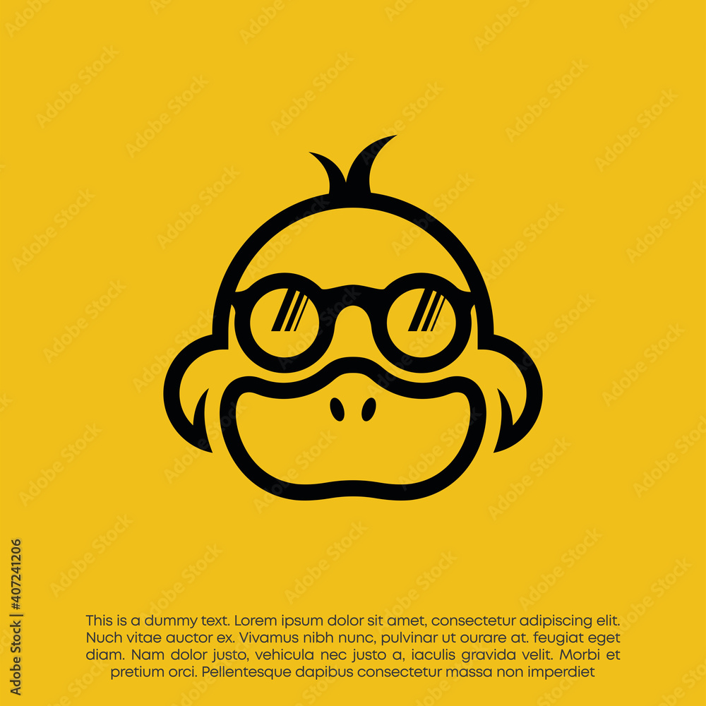 Cool Duck logo. Duck with sunglasses. Modern vector illustration. Funny ...