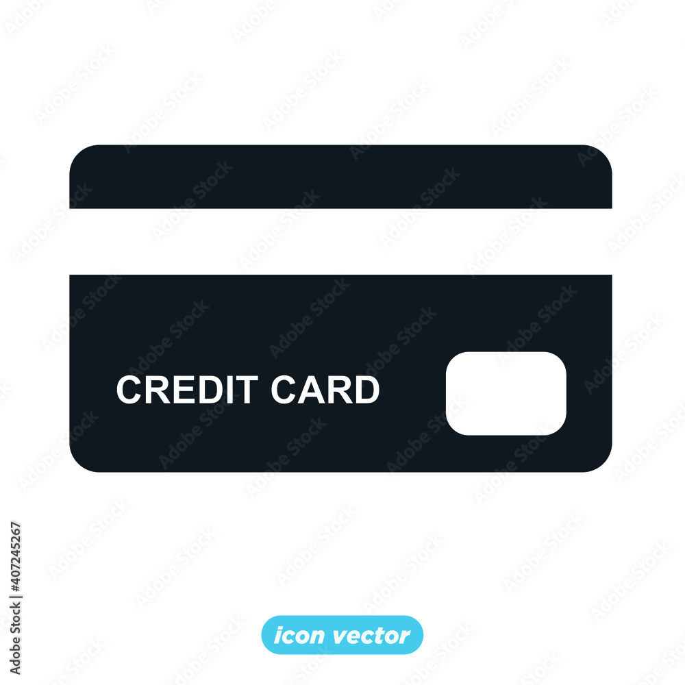 Credit Card icon template color editable. Atm symbol vector ...