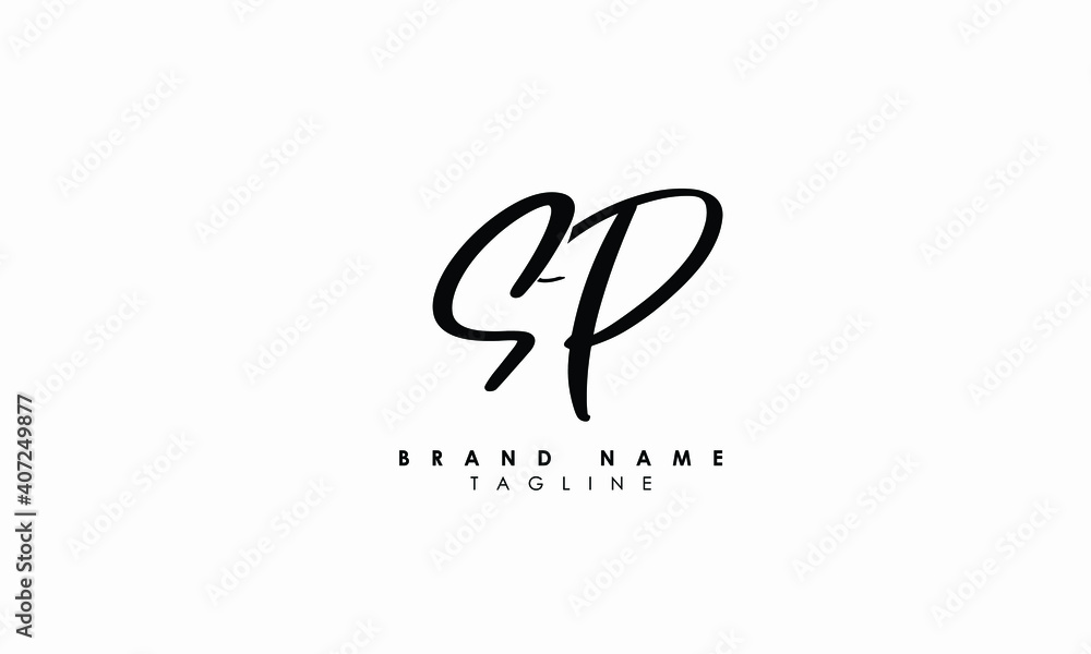 Alphabet letters Initials Monogram logo SP, PS, S and P Stock Vector ...