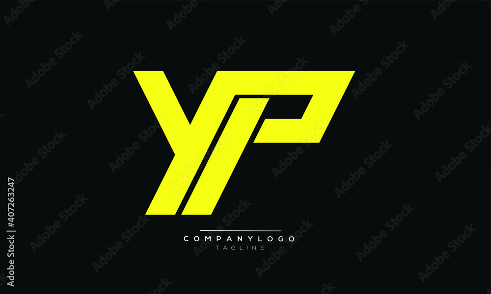 YP icon monogram letter text alphabet logo design Stock Vector | Adobe ...