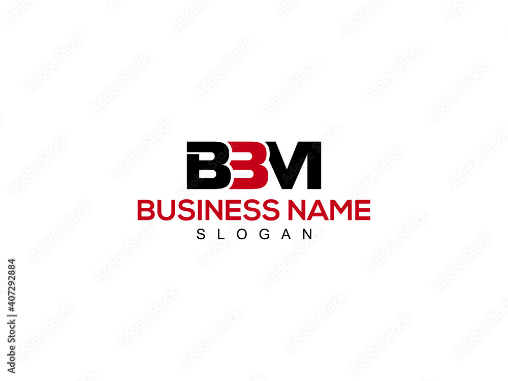 BBM Letter Type logo image Stock Vector | Adobe Stock
