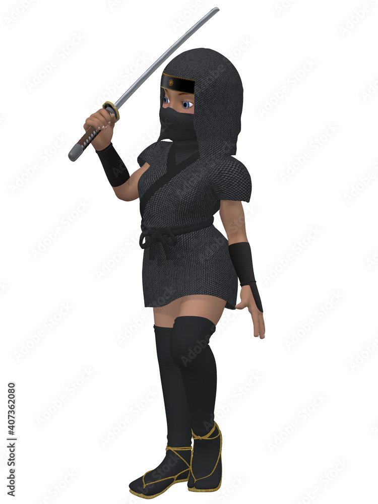 Cute Girl Ninja