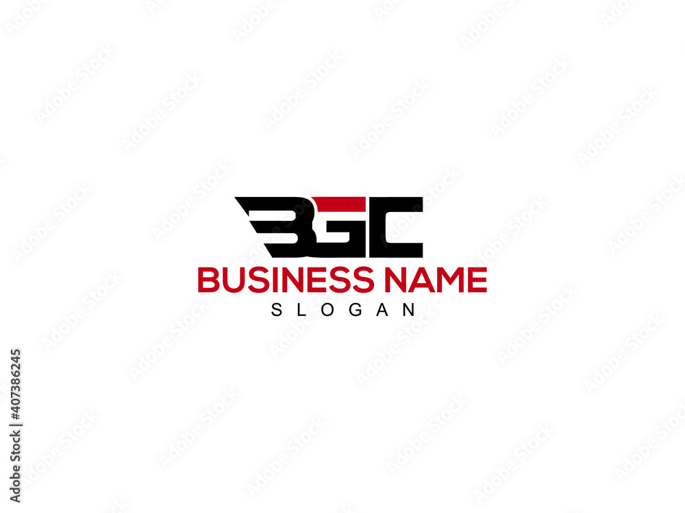 BGC Letter Type logo image Stock Vector | Adobe Stock