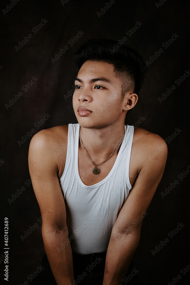 Amazing Portrait Shot a Handsome Filipino Male Model in the Philippines ...