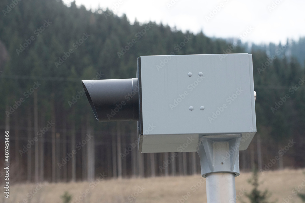 traffic radar for speed measurement Stock Photo | Adobe Stock