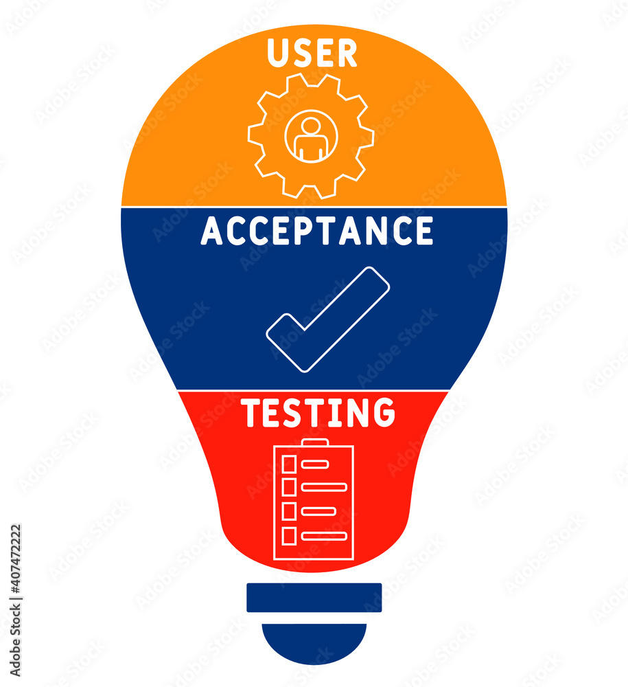 UAT - User Acceptance Testing acronym. business concept background ...