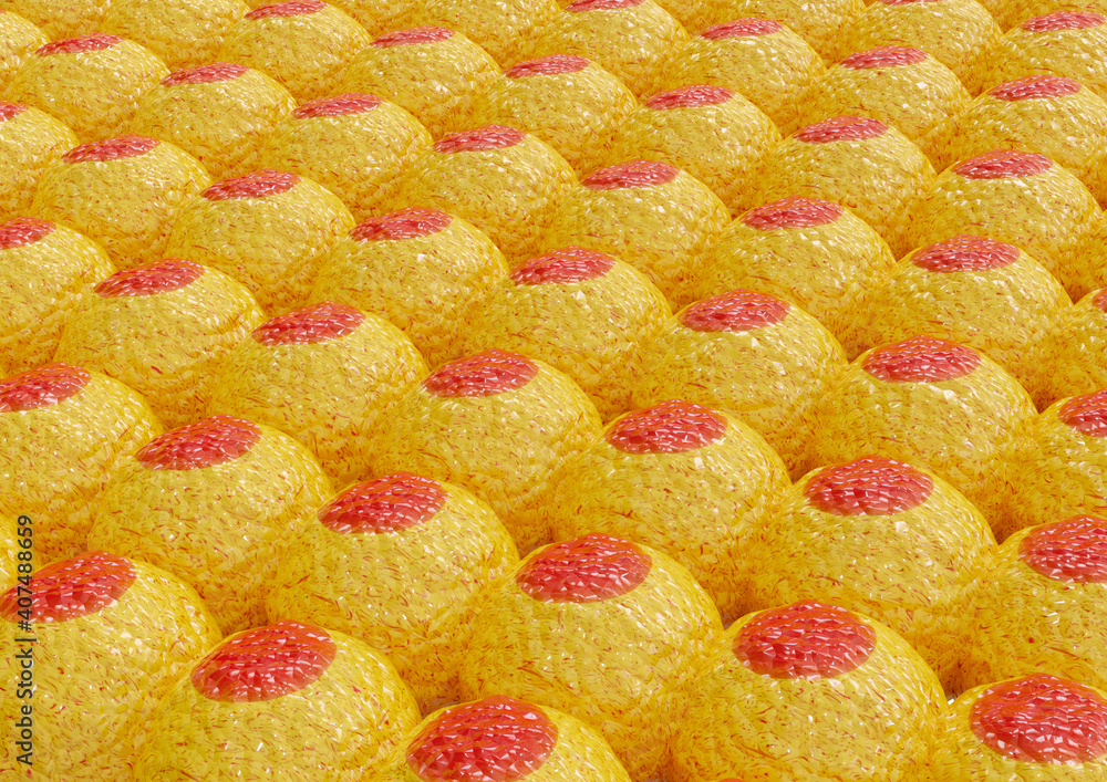 fat cells grouped together to form adipose tissue Stock Illustration ...