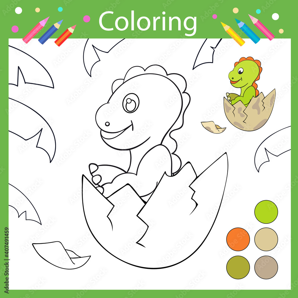Coloring book pages. Activity colouring for kids. Drawing tutorial with ...