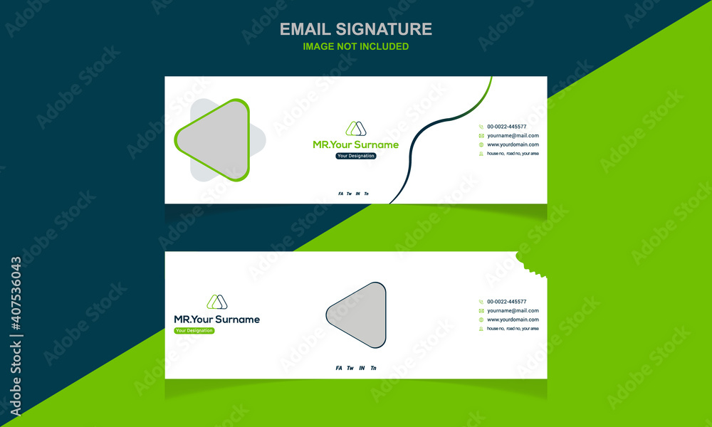 Email Signature template. Corporate and Creative email Signature ...