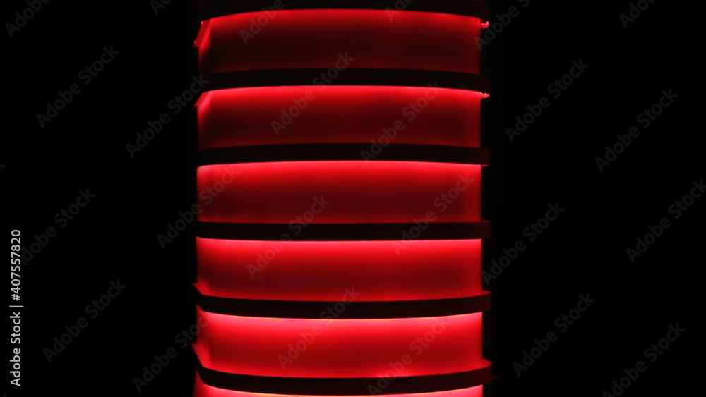 Pulsing Led Lights flashing Wall Banner on Stage. photo texture banner ...