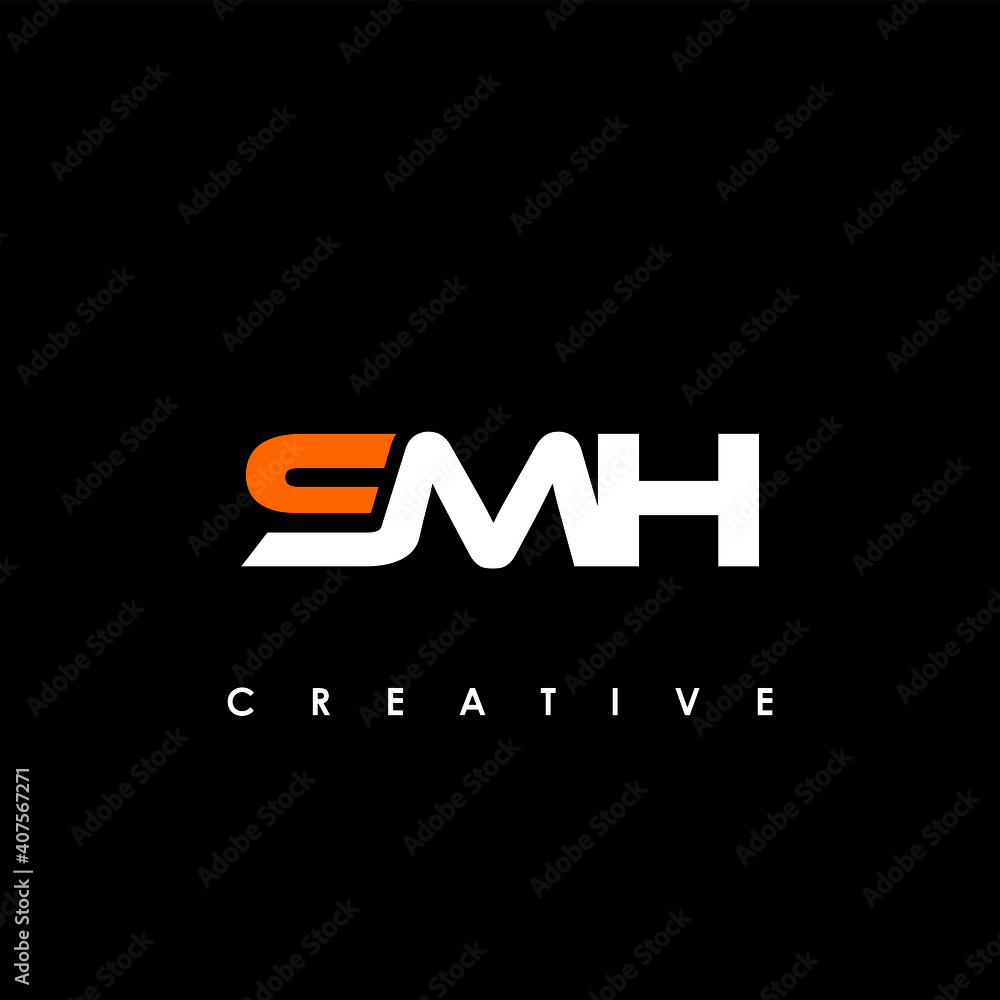 SMH Letter Initial Logo Design Template Vector Illustration Stock ...