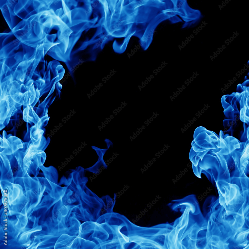 Blue Fire Stock Photo | Adobe Stock