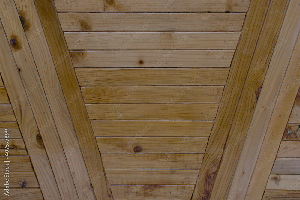 home furniture texture of polished deodar cedar wood in v pattern Stock ...