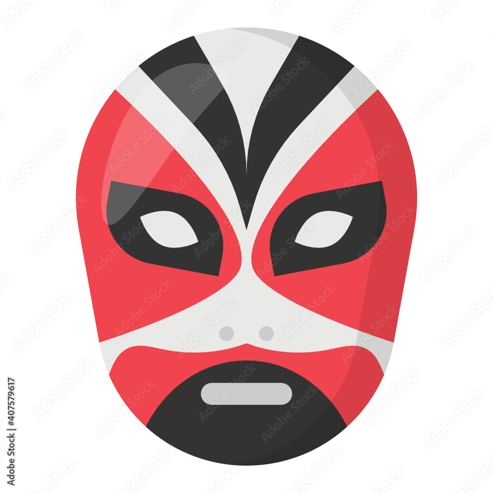 Peking Opera Mask Concept Vector Color Icon Design, Traditional Chinese ...