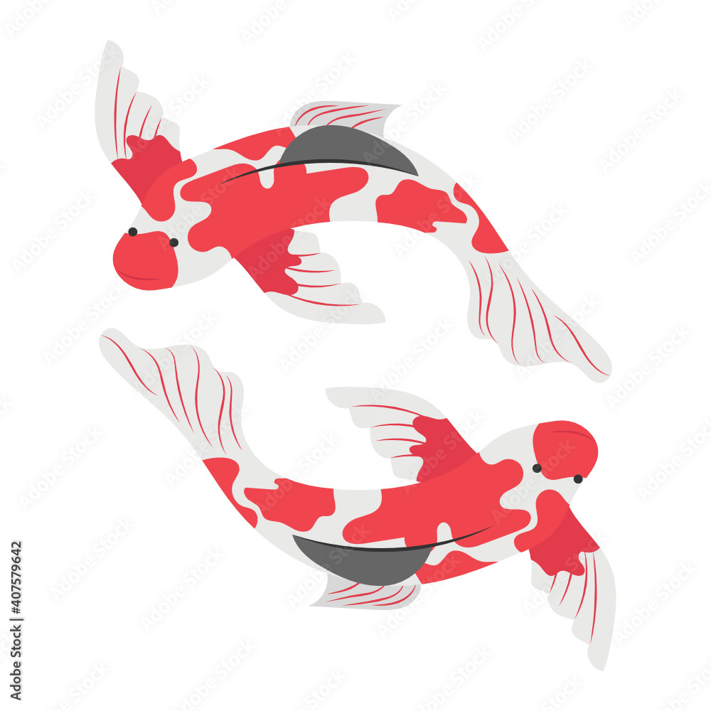 Carp Fish Concept, Sea Food Vector Color Icon Design, Traditional ...