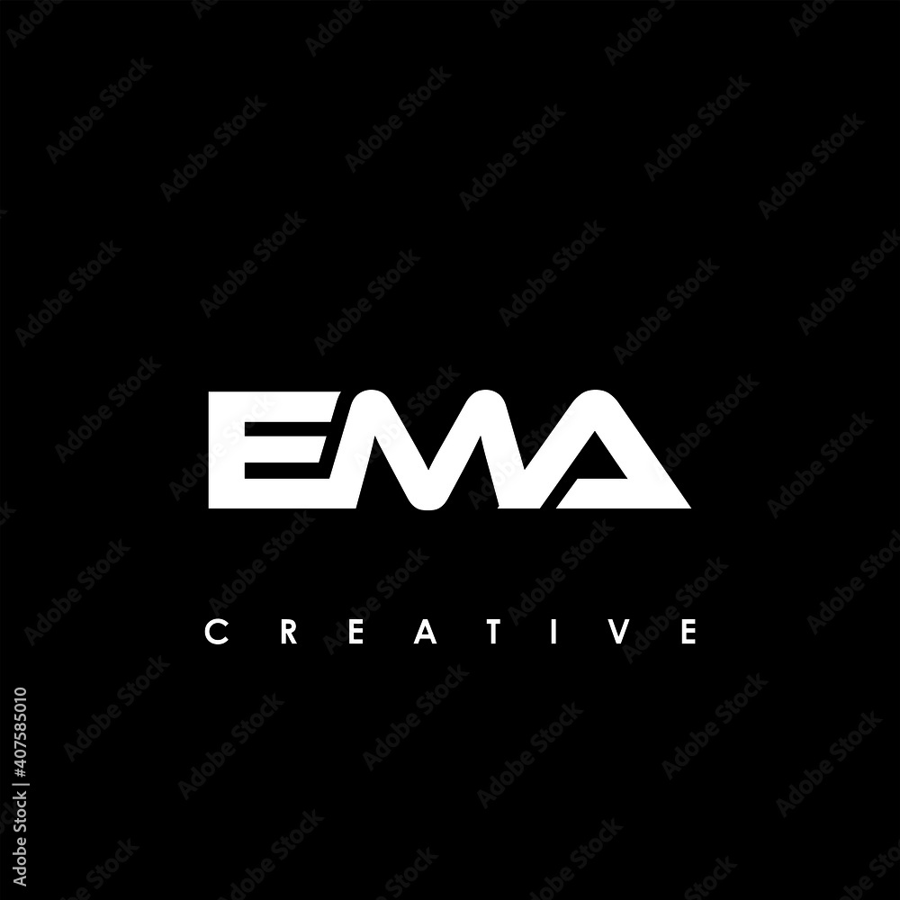 EMA Letter Initial Logo Design Template Vector Illustration Stock ...