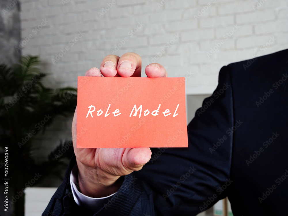 Role Model a phrase on the piece of paper. Stock Photo | Adobe Stock