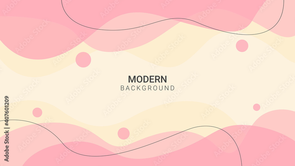 Modern Background with Curve Shape and Pink Cream Color. Good used for ...