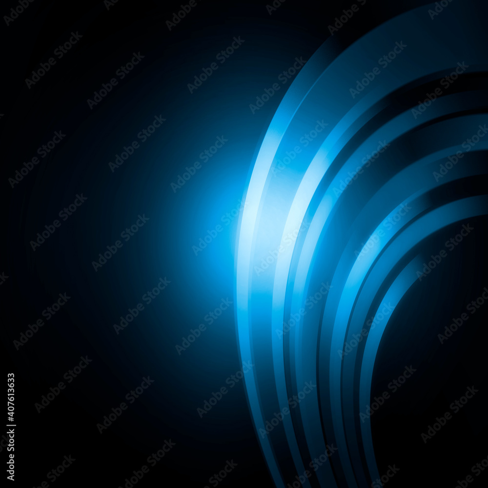 abstract blue curve line technology background Stock Illustration ...