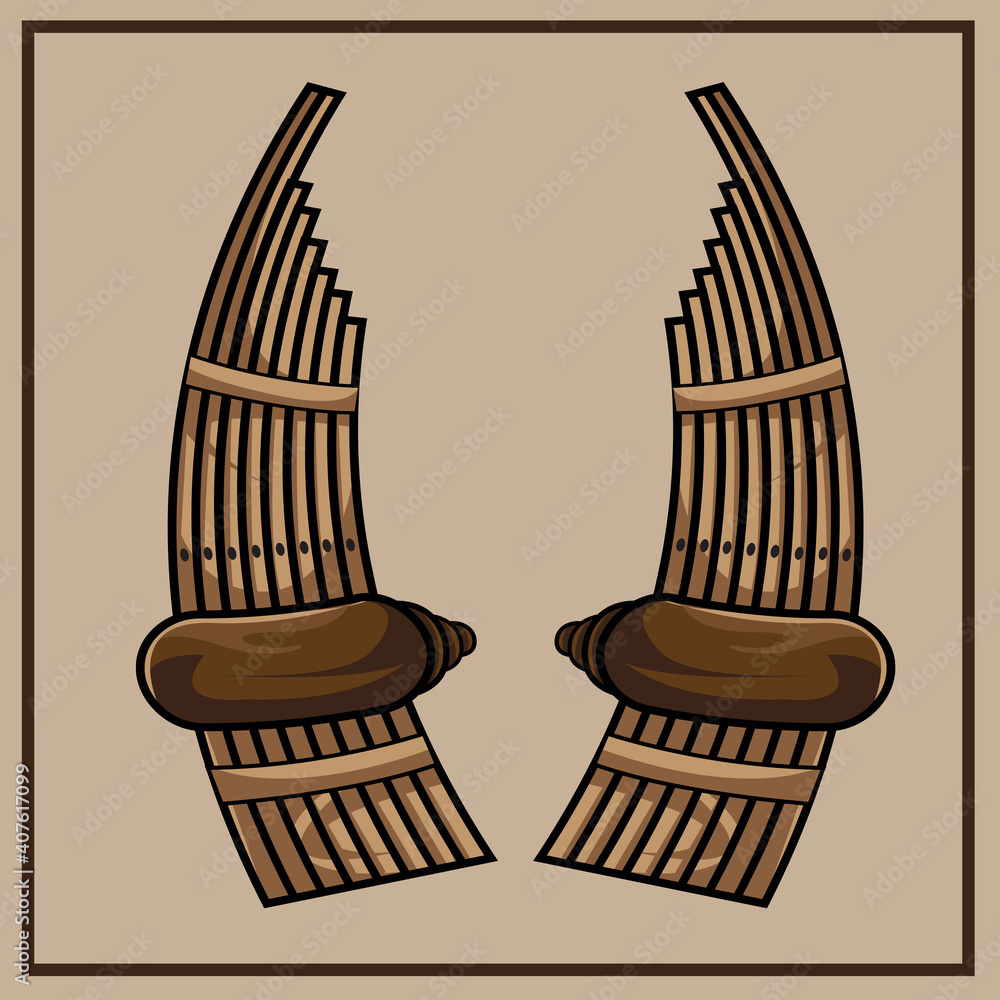 Kan Thai-Lao reed mouth organ old traditional musical instrument used ...