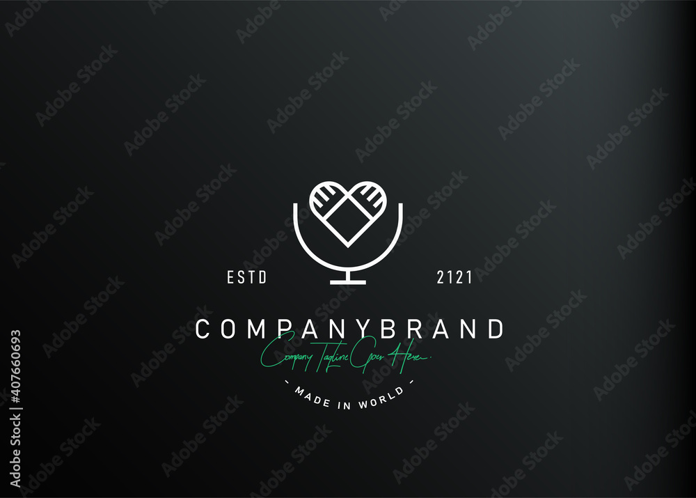 Podcast logo design inspiration. Vector illustration of a microphone ...