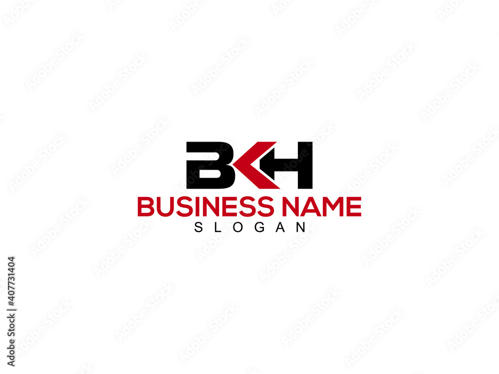 BKH Logo And Illustrations Design For New Business Stock Vector | Adobe ...