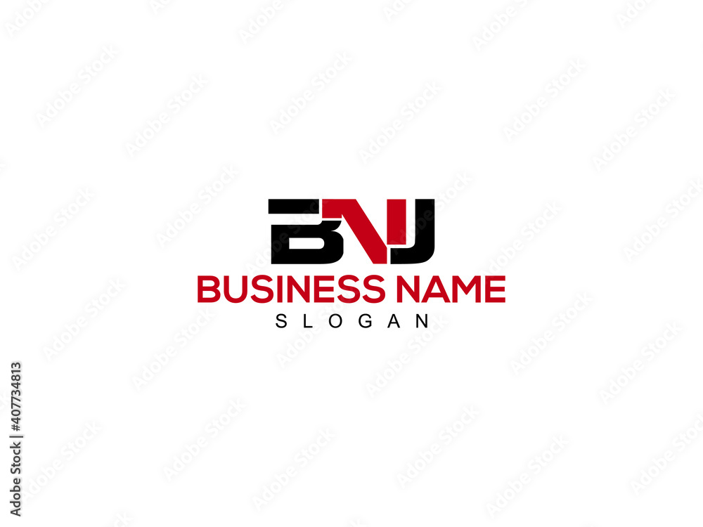BNJ logo vector And Illustrations For Business Stock Vector | Adobe Stock
