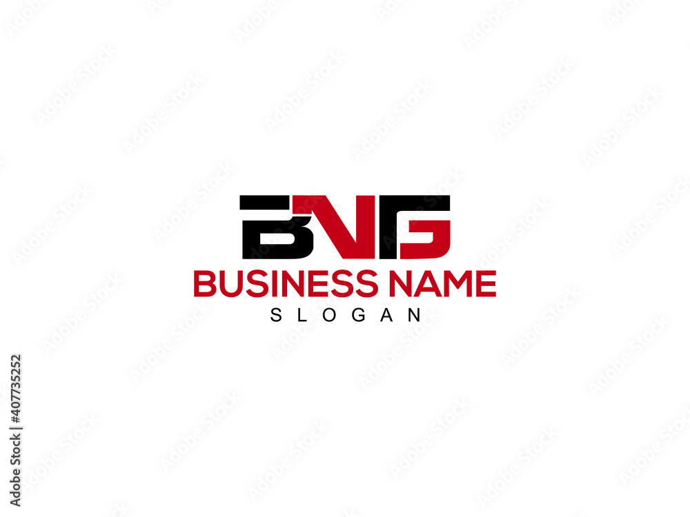 Letter BNG, BNG Logo Icon For Business Stock Vector | Adobe Stock
