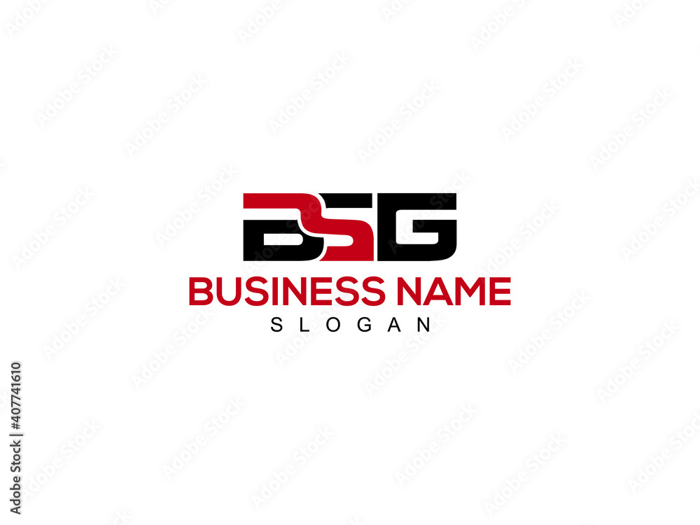 BSG Initial bsg Letter Design For New Business Stock Vector | Adobe Stock