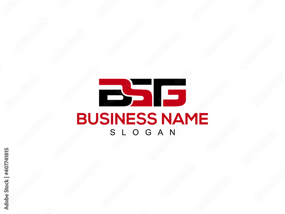 BSG Logo And Illustrations Design For New Business Stock Vector | Adobe ...