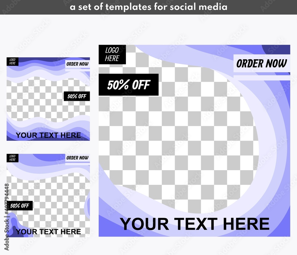 templates for sales in a set - to make your merchandise attractive ...