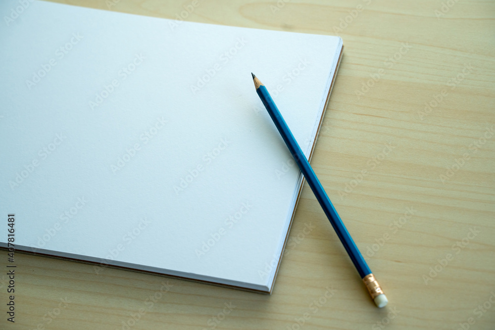Blank plain notebook top view blank Design concept background for ...