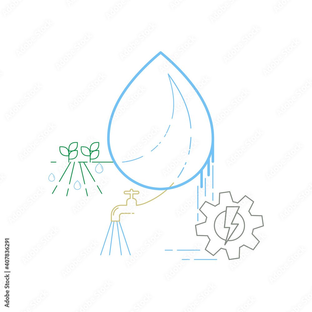 We use water for household consumption, agriculture and electricity ...