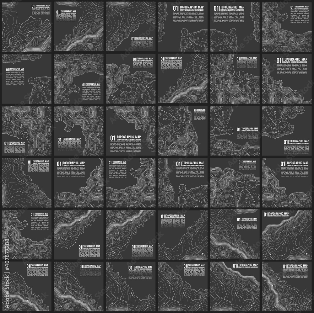 Grey contours vector topography. Geographic mountain topography vector ...