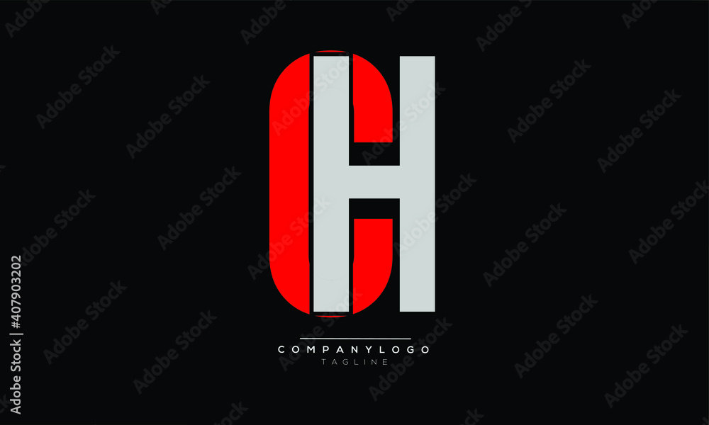 CH icon monogram letter text alphabet logo design Stock Vector | Adobe ...