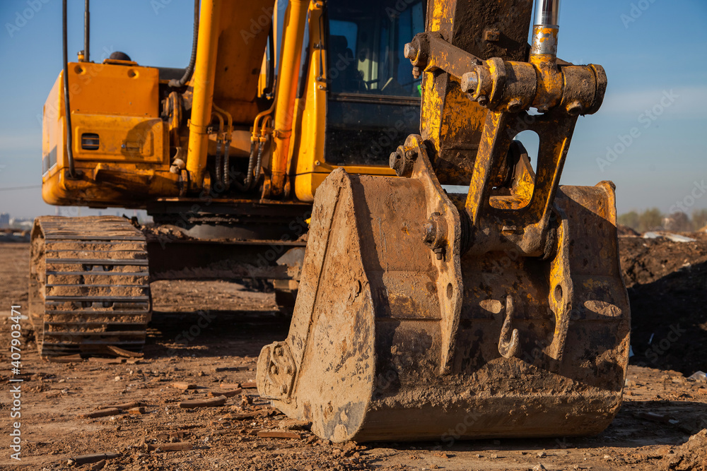 Big excavator Stock Photo | Adobe Stock