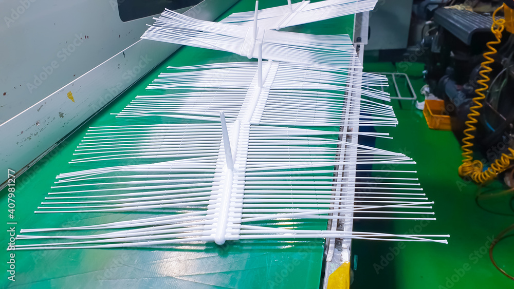 Plastic needle for covit-19 virus , From injection molding machine on ...