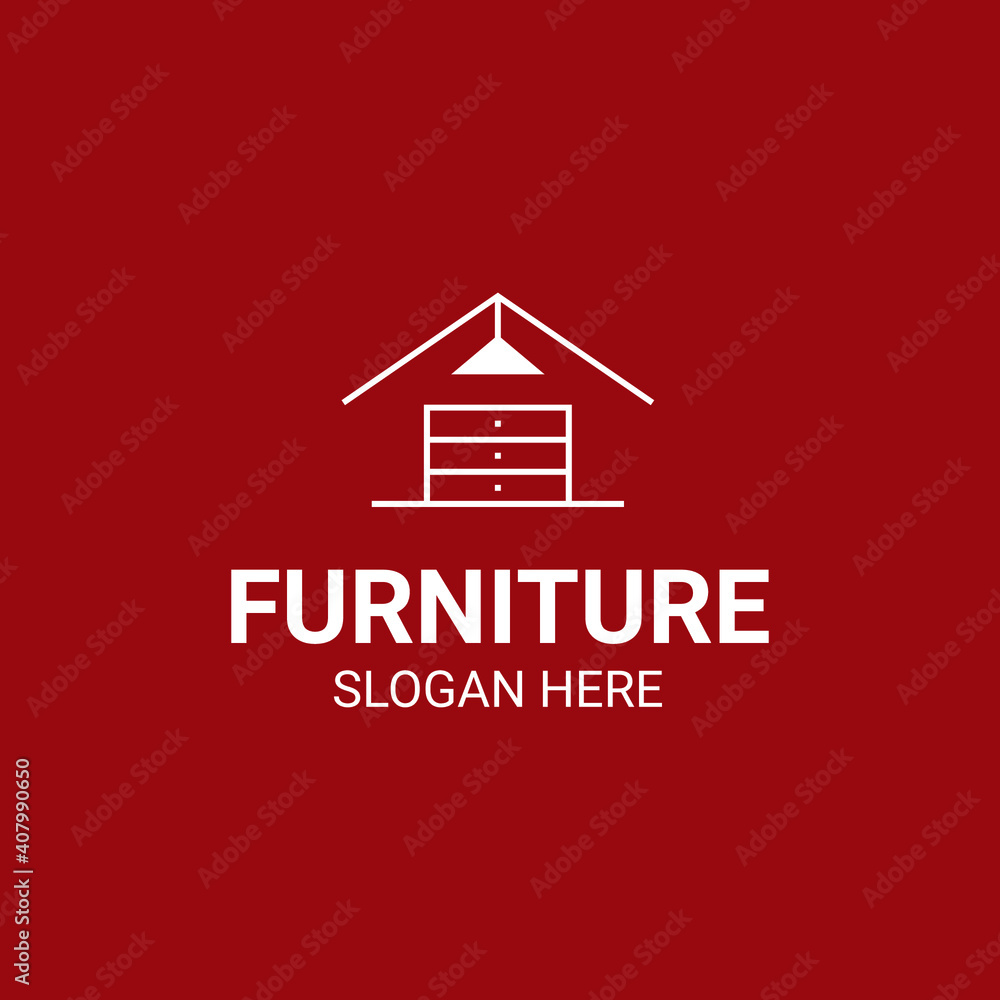 Modern Unique Furniture and Household Icon Logo Vector Design Template ...