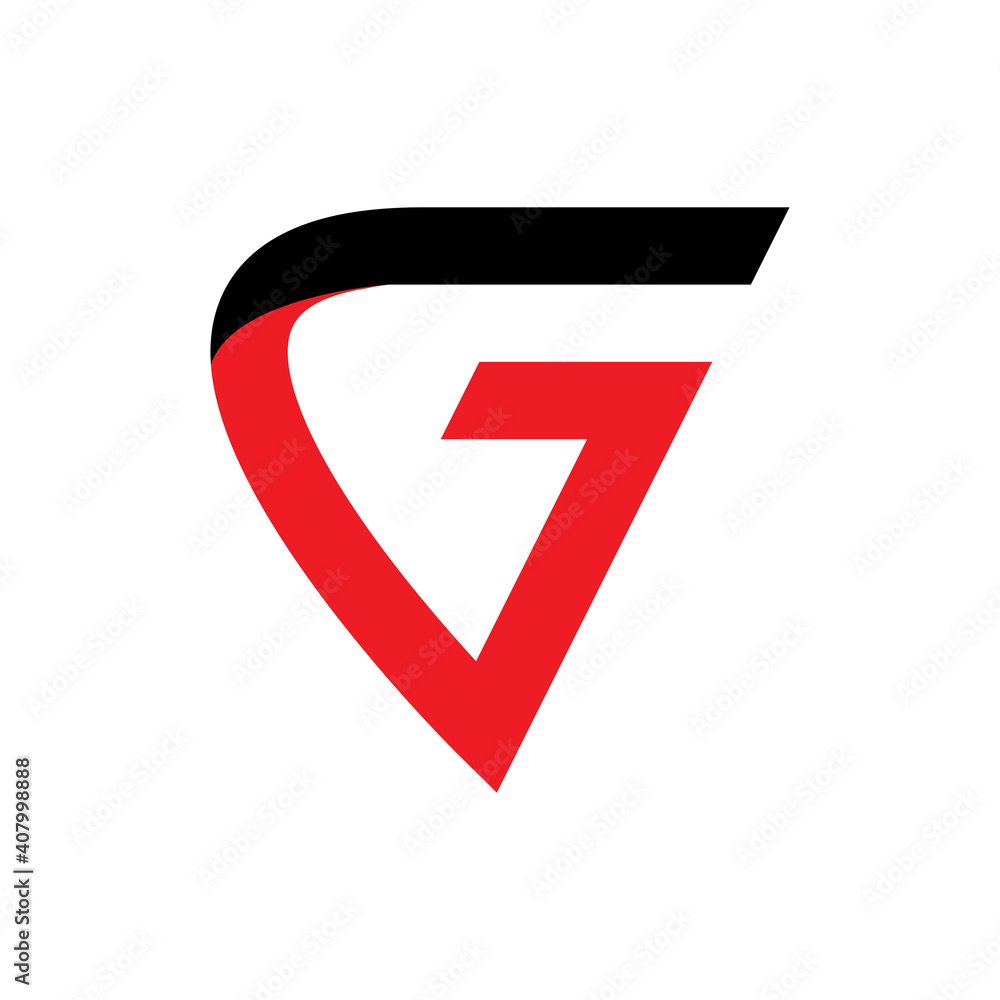 G letter, G7 logo, GV7 logo, G7 logo design vector Stock Vector | Adobe ...