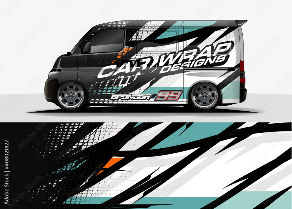 car decal design vector. abstract background for vehicle vinyl wrap ...